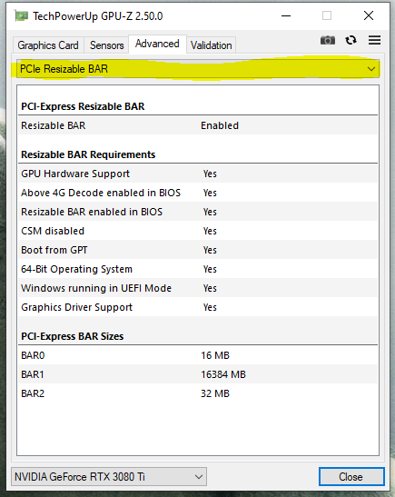 Resizable BAR | TechPowerUp Forums Resizable BAR | TechPowerUp Forums